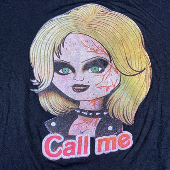 Unbranded | Tops | Chucky Tiffany Bride Of Chucky Graphic Cropped ...